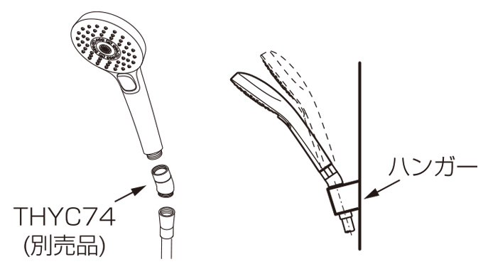 エディオンネットショップ｜TOTO THYC69C コンフォートウエーブシャワー(3モード)