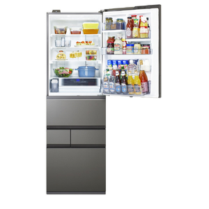 東芝 GR-W450GT(TH) 【右開き】452L 5ドア冷蔵庫 VEGETA フロストグレージュ|エディオン公式通販