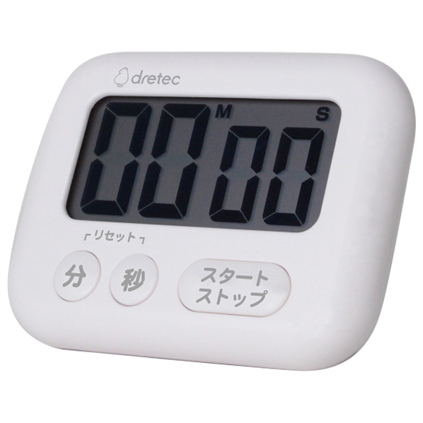 ドリテック T-614WT 大画面タイマー シャボン ホワイト|エディオン公式通販
