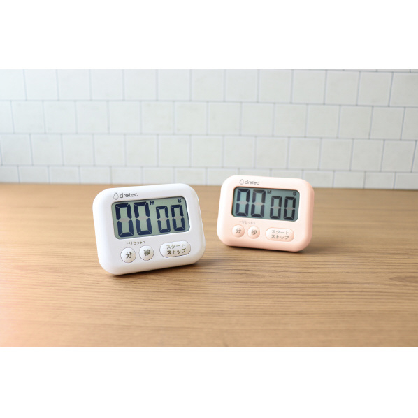 ドリテック T-614WT 大画面タイマー シャボン ホワイト|エディオン公式通販