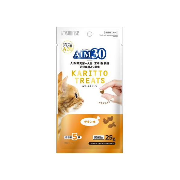 マルカン FC030PU-SAI-023 AIM30 カリッとトリーツ チキン味 5g×5袋 |エディオン公式通販