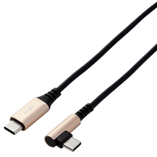 エレコム U2C-CCL20NBK-IL ILMF Hi-Speed USBケーブル(USB Type-C - USB Type-C/認証品/L) ブラック|エディオン公式通販
