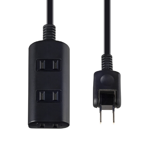 エルパ WBT-N3030BBKE3 扉付きタップ3個口3m e angle select ブラック|エディオン公式通販