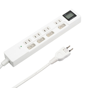 EXHEART ETA-WM420 Wメーター付き電源タップ(4個口・2m) |エディオン公式通販