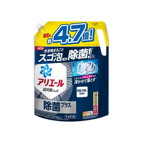 P＆G FC924NT アリエールジェル除菌プラス詰替 超ウルトラジャンボサイズ 1.81kg |エディオン公式通販