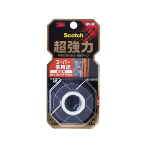 3M FCV2023-KPR-12R スコッチ 超強力両面テープ プレミアゴールド粗面用12mm×1.5m |エディオン公式通販