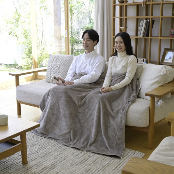 YAMAZEN YKAPP-401E3-GG どこでも着る電気毛布 e angle select |エディオン公式通販