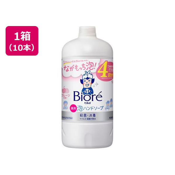 KAO FC143RE ビオレu 泡ハンドソープ フルーツの香り 詰替用 770mL 10本 |エディオン公式通販