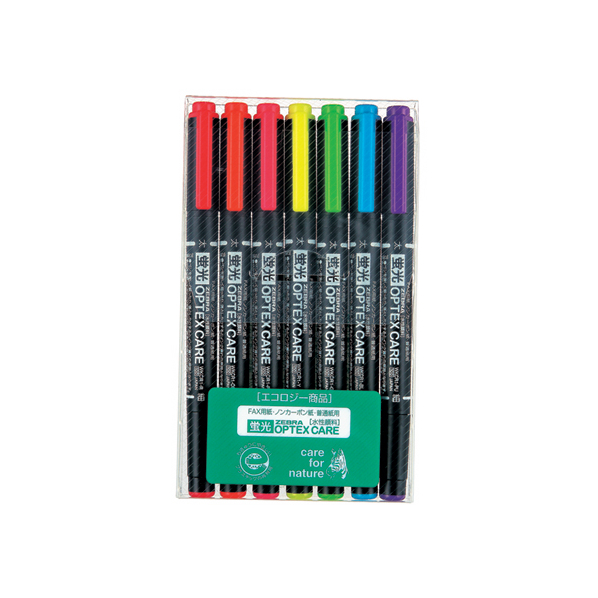 ゼブラ F815361-WKCR1-7C 蛍光オプテックスケア 7色セット |エディオン公式通販