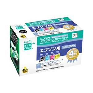 エコリカ ECI-E324P/BOX リサイクルインクカートリッジ 4色パック 4色BOXパック|エディオン公式通販