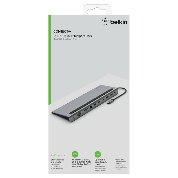 BELKIN INC004BTSGY USB-C 11-in-1マルチポートドック マルチポートドック |エディオン公式通販
